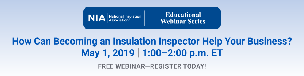 Free Archived Webinar on NIA's Certified Insulation Inspector ...